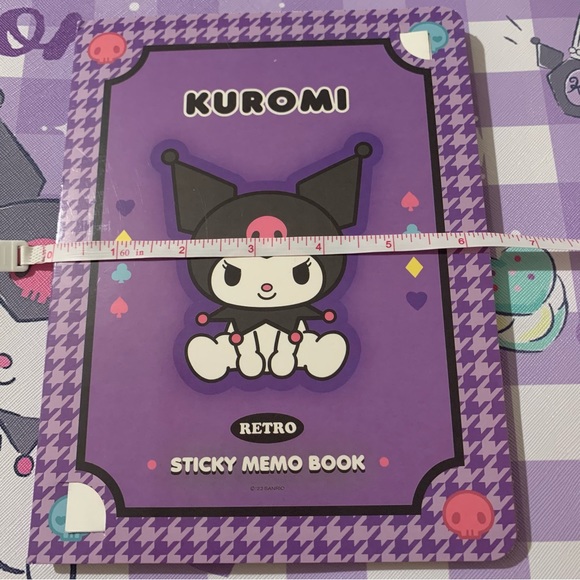 Sanrio | Office | Kuromi Memo Bookstyle Set Of Sticky Notes And ...